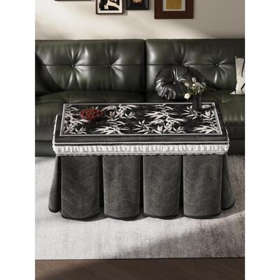 FYH中式宋美烤火罩中古风好看火套茶几取套暖桌学罩加氏厚加绒电