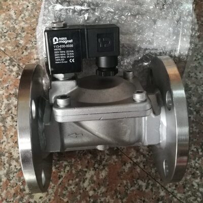 B41DN 常闭先导式电磁阀法兰连接 用NASS电磁阀线圈113-030-0035