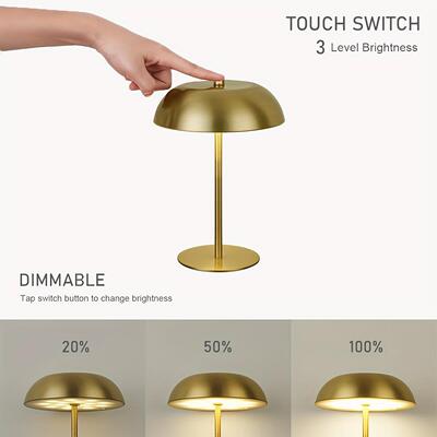 HED蘑菇台灯卧室床头U现代充电轻20069l灯奢高级感设计师氛围感装