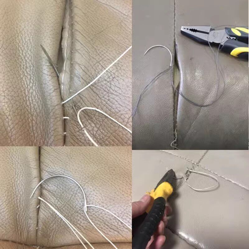 补缝皮沙发针线手工缝p纫针弧形半圆型弯针皮革草椅子蜡线角皮具