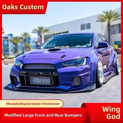 三菱翼神改装Varis大环绕前保险杠侧裙后保险杠后翼Gtr侧裙E10侧