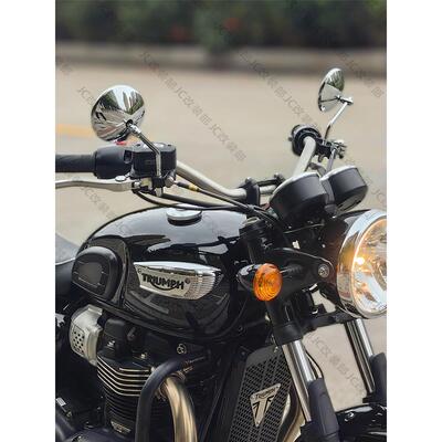 适用于高金摩托车Gk500 Gk1200改装覆古后视镜Gk400大视场反光镜