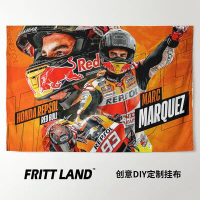 MOTOGP赛车93号车手马克马奎斯机车周边装饰画 画海报背景墙布挂