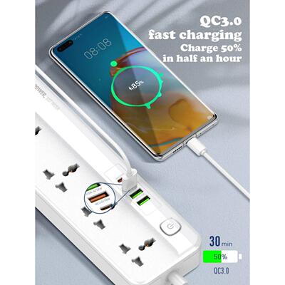 LDNIO港版QC3.0快充USB英规插排插座多功能PD20W快充澳门英标拖板