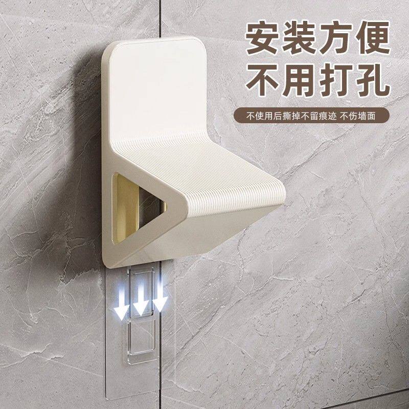 浴室搓脚蹬磨脚架壁挂免打孔家用卫生间洗澡踏板防滑洗脚神器浴架