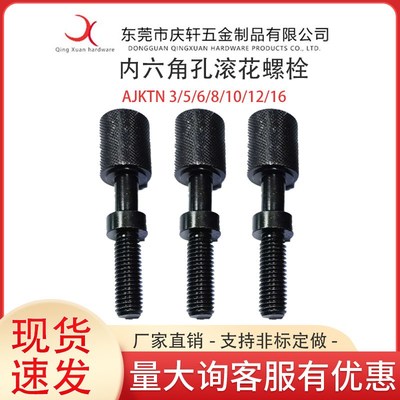 PAZ31厂家直销内六角孔滚花旋钮型调整螺栓AJKTN3/4/5/6/8/10/12