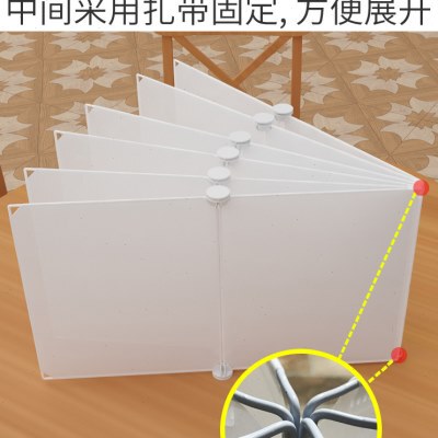 圆桌分隔板食堂就餐桌面隔离板餐桌学生进餐分餐挡板公司餐厅隔断