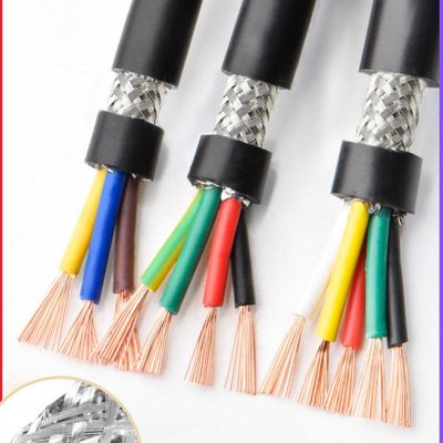 RVVP纯铜屏蔽线2/3/4/5芯0.15/0.2/0.3/0.5/0.75/1平方信号控制线