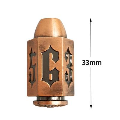 D6子弹6面金属骰子多面体桌面游戏数字色子