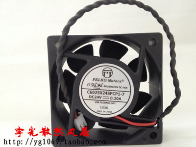 全新派尔可 PELKO MOTORS C6025X24SPCP1-7 24V 0.20A 6CM 6025