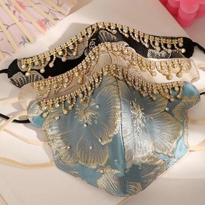 【锦云面纱】中式面膜流苏工艺防晒面膜春夏立体舒缓透气面膜