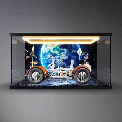 回灯展示盒适用LEGO机械组系列42182NASAApollo月面探测车模型