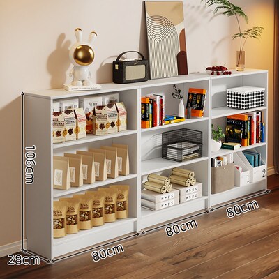 北欧简约黑白胡桃木纹色billy比利书柜收纳置物柜落地书架