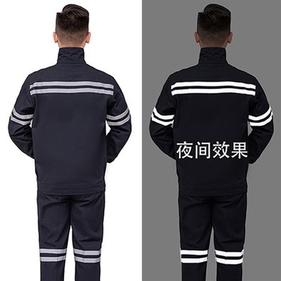 煤矿厚款纯棉帆布工作服套装井下专用劳保工服防烫矿工耐磨防静电