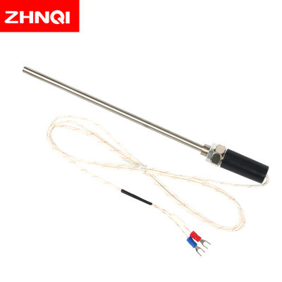 K型E型WRNT-03热电偶温控探头式热电阻温度传感器线2米温度控制器