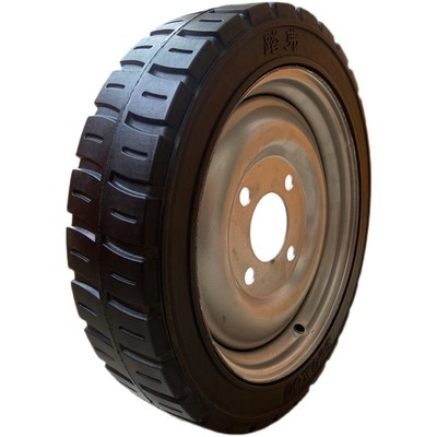 电动车实心轮胎加宽3.00 400100 3.5080载重防扎橡胶免充气轮