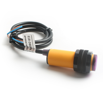 漫反射光电开关传感器E18-D80NK红外线感应开关避障传感器模块24V