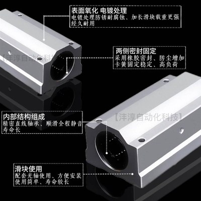 加长箱式直线滑块轴承SCS8 10 12 13 16 20 25 30 35 40 50 60LUU