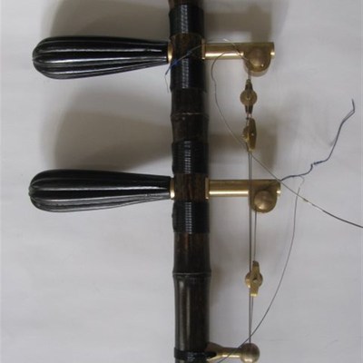 京胡二黄同步演奏琴自产自销加工优惠直销灰丝铁里筒乌木轴紫