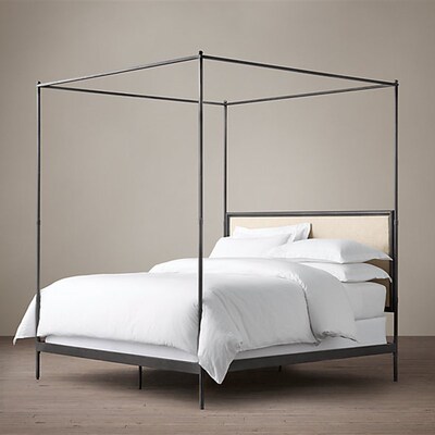 铁艺床公床幔帐单床米卧室铁架床.米宿舍铁床床