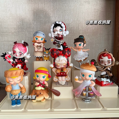 泡泡玛特SKULLPANDA许愿时间到系列烘焙咏叹调盲盒手办展示收纳盒