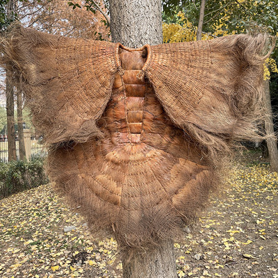 可穿戴蓑衣棕榈雨披防雨特色手工艺品传统编织装饰挂件墙饰农家乐