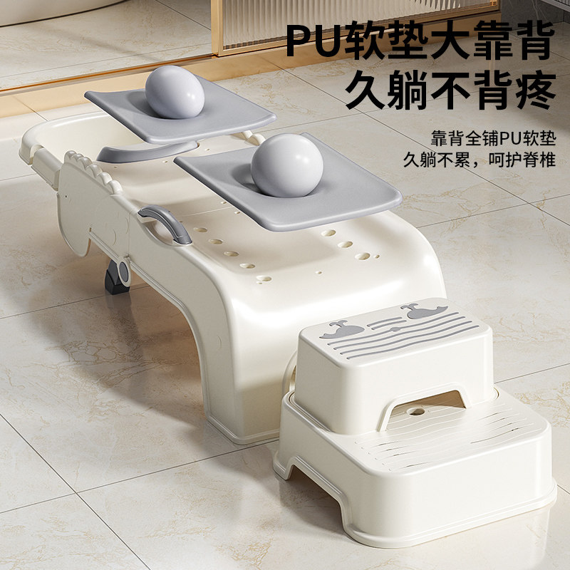 儿童洗头躺椅洗头发躺椅宝宝洗头牀洗发神器可摺叠家用小孩孕妇