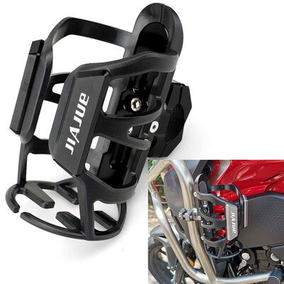 适用摩托车嘉爵N19 N10 C8改装水杯架 水壶支架 摩旅水瓶支架配件