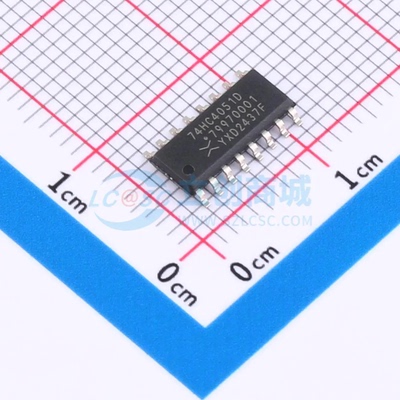 模拟开关/多路复用器 74HC4051D,653 SOIC-16 原装正品