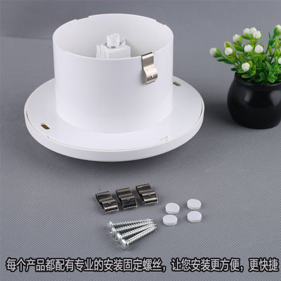 新款按压式新风系统圆形调出风带过网降噪空调排风口