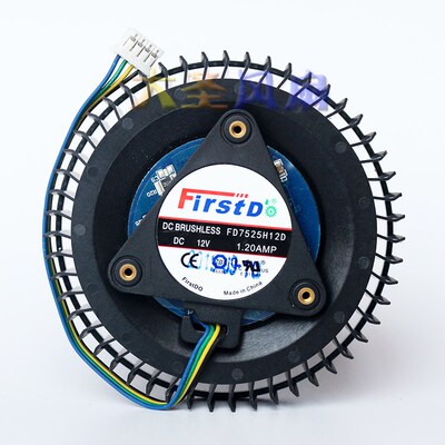 华硕ASUS RTX 2060 显卡风扇 FD7525H12D 12V 1.20AMP 4线风扇