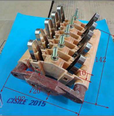 JZR2-2#  5路胶木碳刷架 10X25X50MM  电刷架   全场低价