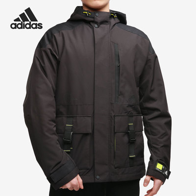 Adidas/阿迪达斯正品当季新款男子休闲工装连帽夹克外套 GP0988