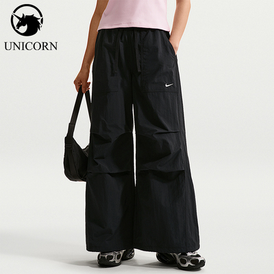 Nike/耐克正品Sportswear女士宽松中腰结构感长裤IR1639-010