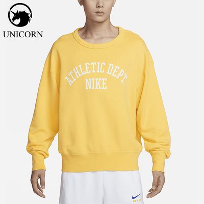 Nike/耐克正品2025冬季款男士耐穿圆领套头印花卫衣DX0026-795