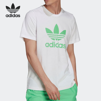 Adidas/阿迪达斯正品三叶草男子时尚运动休闲圆领T恤H06640