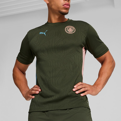 PUMA彪马正品Manchester City FW24男款训练复古短袖T恤777521-13