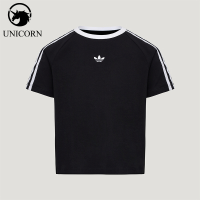Adidas/阿迪达斯正品三叶草LACET-SHIRT新款经典短袖T恤KU3111