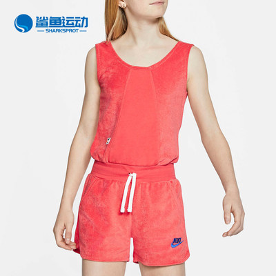 Nike/耐克正品SPORTSWEAR HERITAGE女大童连体衣运动套装 CJ7543