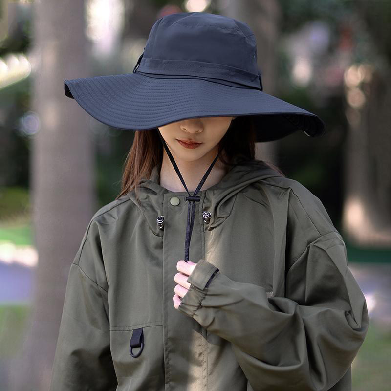 李宁正品2025新款男女潮流舒适透气户外休闲防晒渔夫帽YMYU121-3