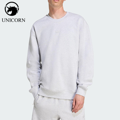 Adidas/阿迪达斯正品三叶草男士圆领毛圈布柔软宽松套头衫JW1057