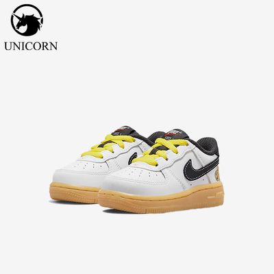 Nike/耐克正品AirForce1LV8新款婴童白棕色经典板鞋DO5863-100