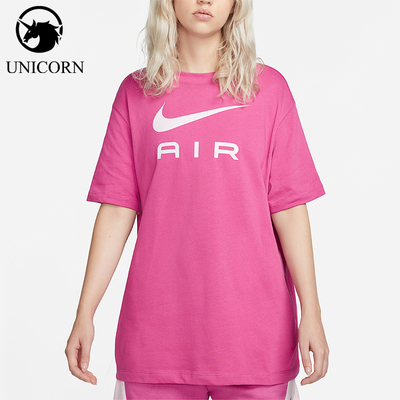 Nike/耐克正品女士字母logo印花圆领休闲短袖T恤DX7918-675