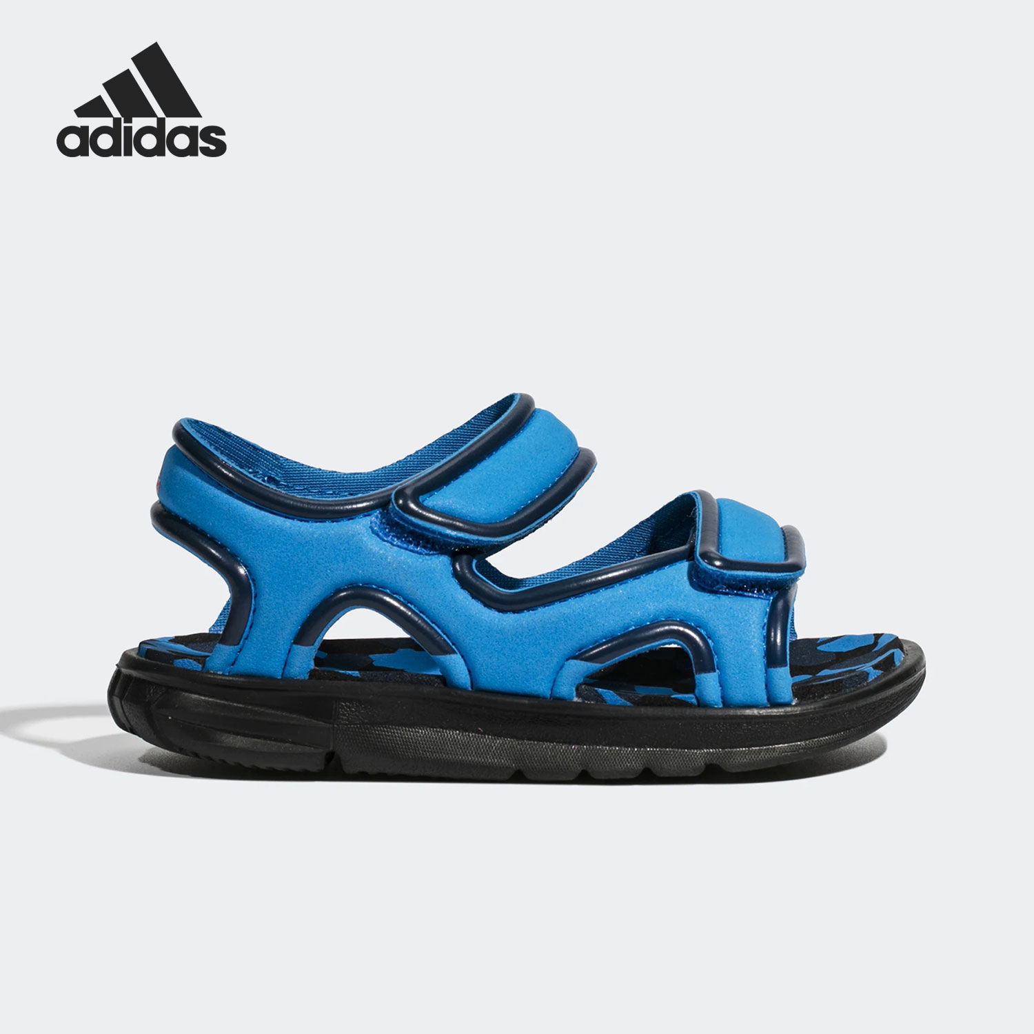 Adidas/阿迪达斯正品夏季新款小童运动魔术贴沙滩凉鞋BB5803