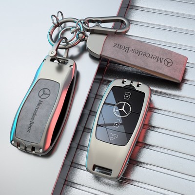 奔驰钥匙套glc300l高级感e300l汽车a200l男性c260l网红gle350壳扣