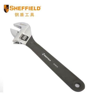 钢盾S016615S016624开口活动扳手活扳手15寸18寸24寸沾塑柄活扳手