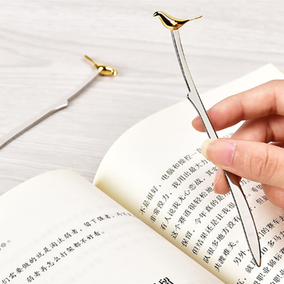 比翼书签学生用金属创意简约定制古典中国I风文艺刻字DIY 教师礼