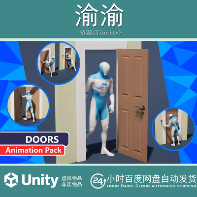 Unity MC Doors Believable 3D Animations by MoCap Central 1.1