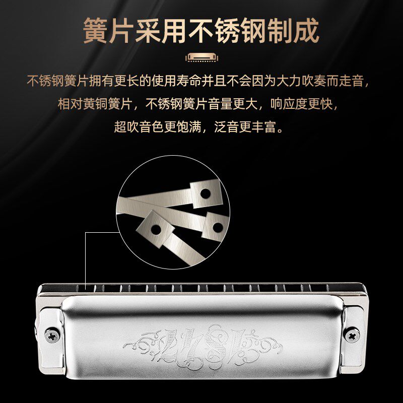 德国口琴赛德EDEL十孔布鲁斯N蓝调口琴NOLE初学高级