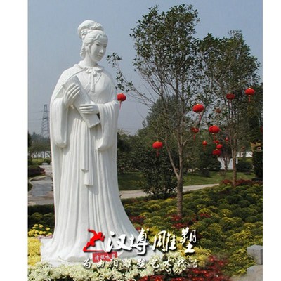 玻璃钢李清照人物雕塑铸铜女词人铜像名人雕像城市园林校园小品